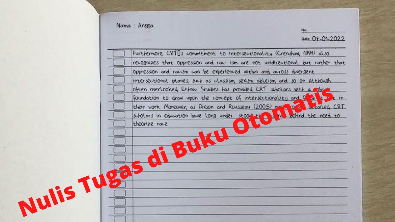 Cara Menulis Otomatis di Buku Tanpa Menggunakan Tangan Sendiri (Bot ...