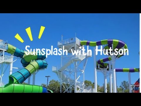 At sunsplash going down water slides with Hutson! - YouTube