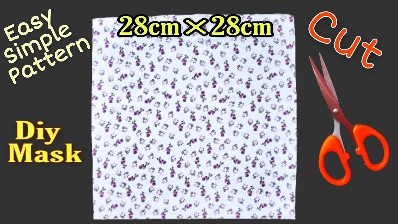 Very Easy & Beautiful New Style Breathable Mask - DIY Cloth Face Mask ...