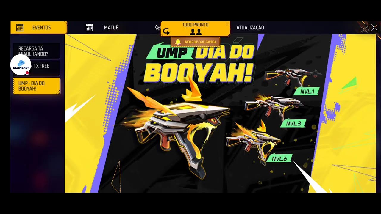 DGamer 04 está ao vivo! Do nada apareceu uma coisa pra eu testar no FF♥ ...