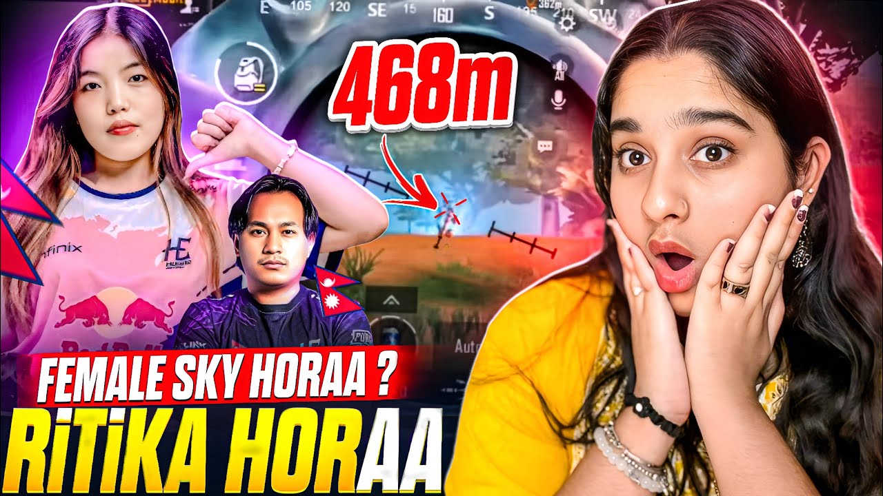 🔥😱FEMALE HORAA LINEUP *RITIKA HORAA* BEST MOMENTS IN PUBG MOBILE ...