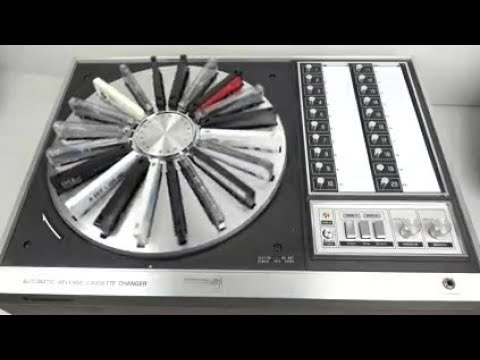 Old cassette music player/ Vintage cassette carousel deck/ Panasonic RS ...