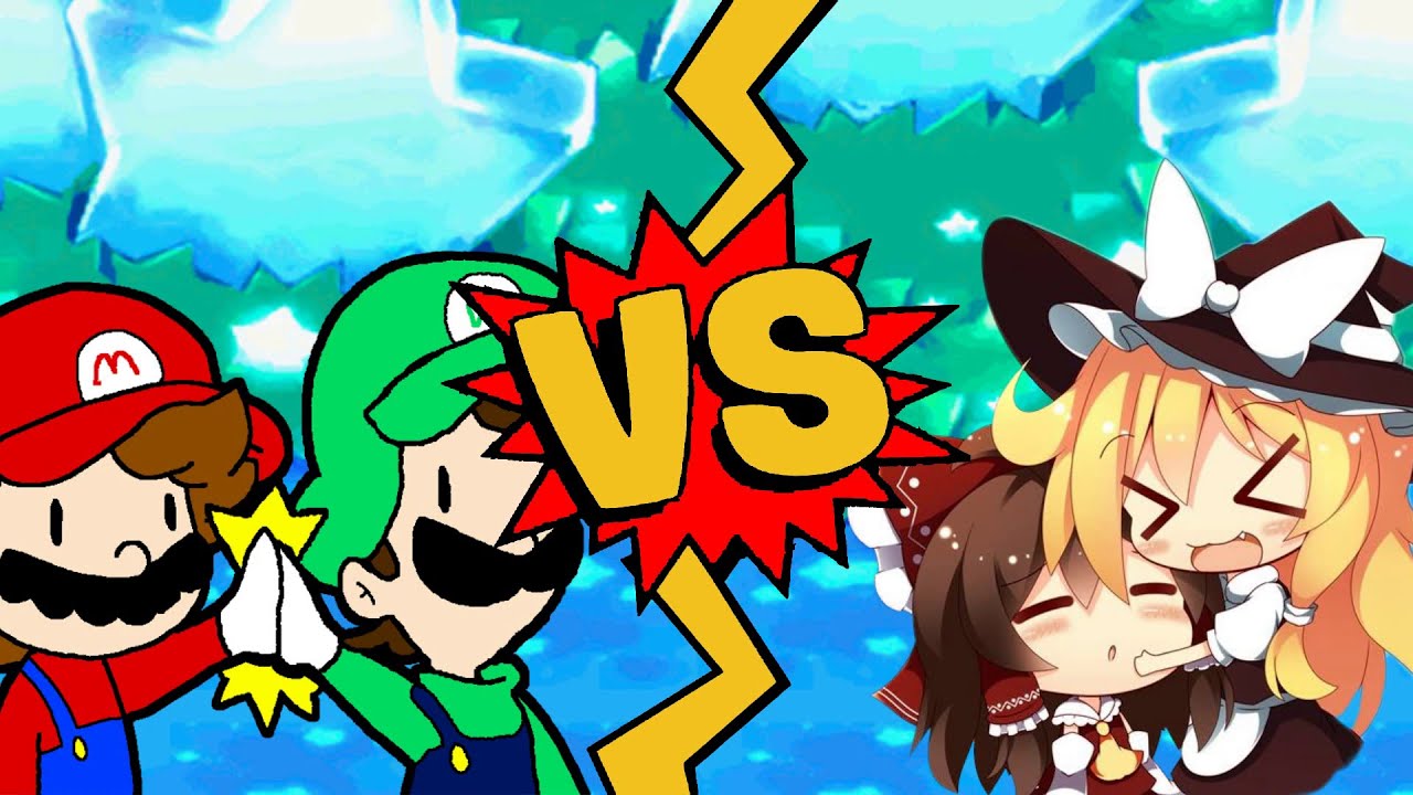 M.U.G.E.N. Battles | Mario/Luigi vs Reimu/Marisa | Super Mario vs ...