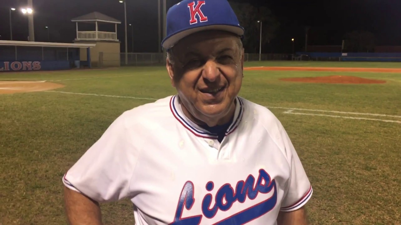 Tampa's King High baseball coach Jim Macaluso gets win No. 600 - YouTube