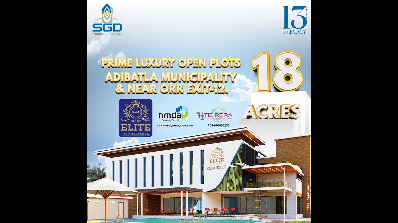 Adibatla Real Estate Boom – SGD Developers Latest Updates | 10TV News ...