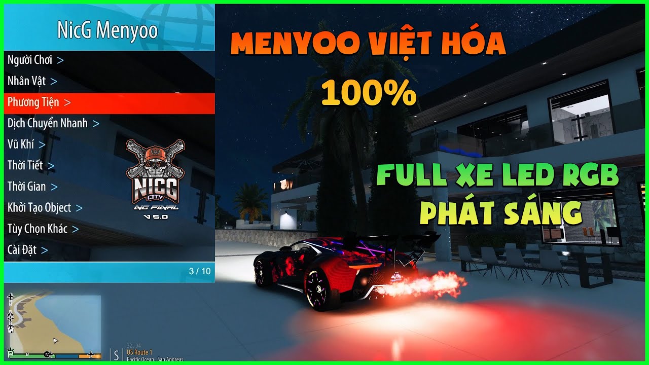 BẢN MOD GTA 5 FULL OPTION + GRAPHICS - TẢI LÀ CHƠI - VIỆT HOÁ MENYOO ...