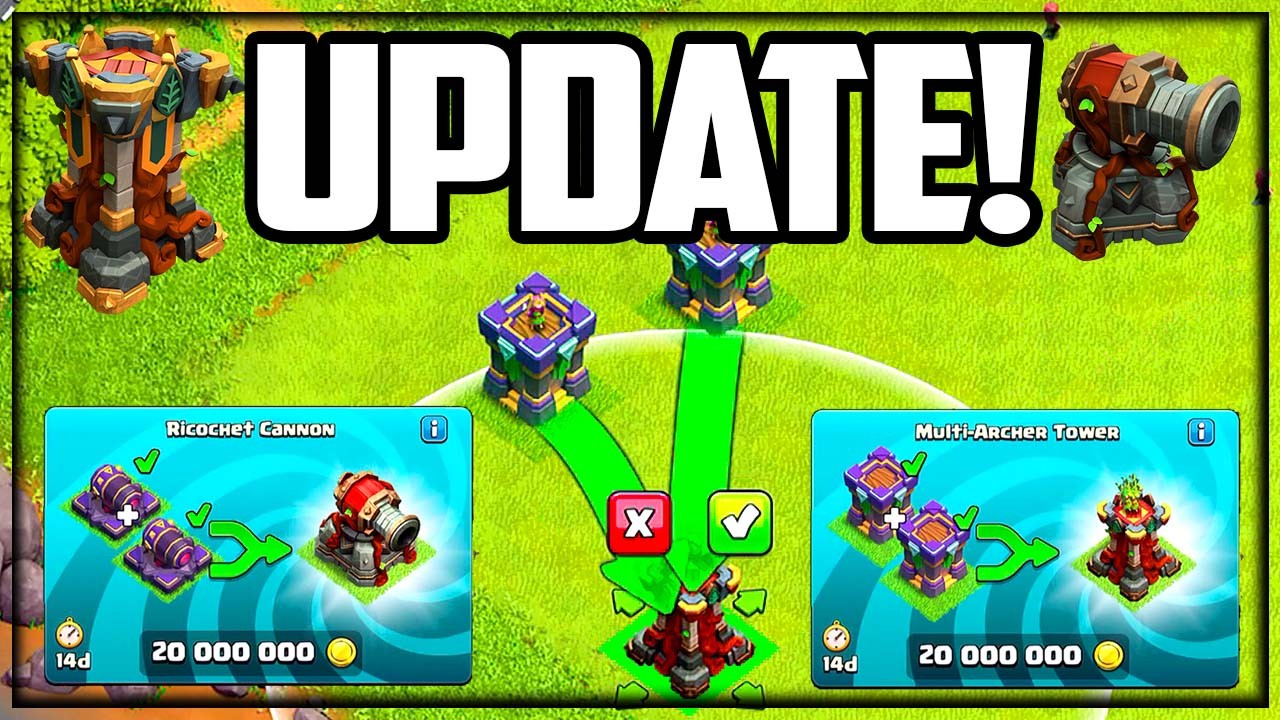 Clash of Clans Update - MERGE Defenses! Sneak Peek #2! - YouTube