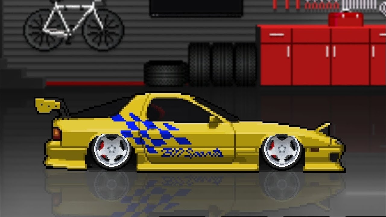 Mitsuru Haruguchi's Rx-7 FC in pixel car racer! - YouTube