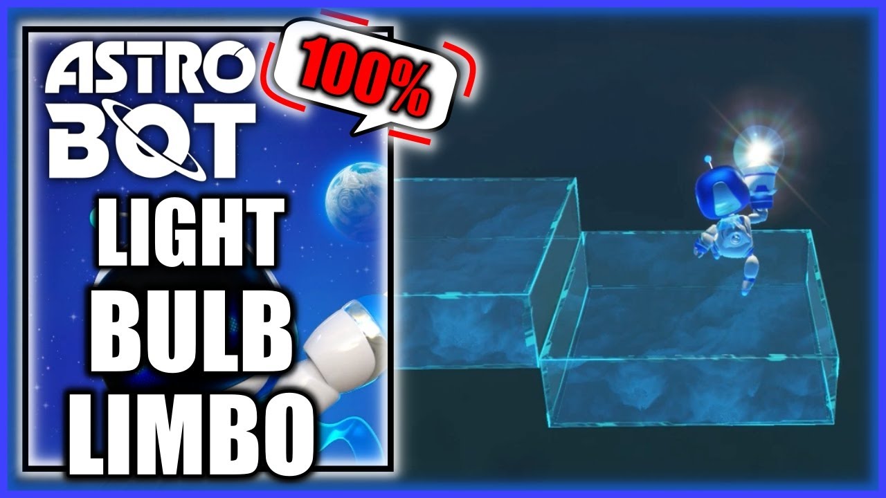 Astro Bot - Light Bulb Limbo 100% - All Bots & Puzzle Pieces (All ...