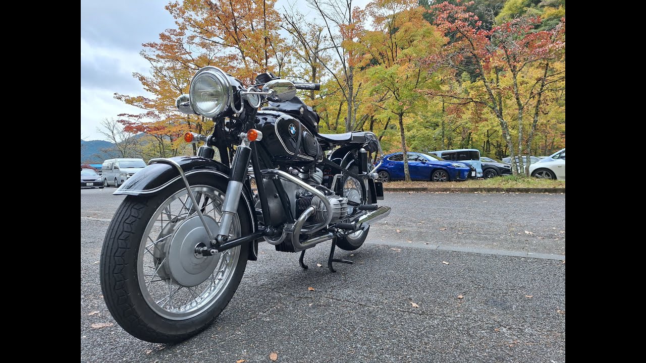 Out for a ride with BMW R60/2 旧いBMW 始動と出発 - YouTube