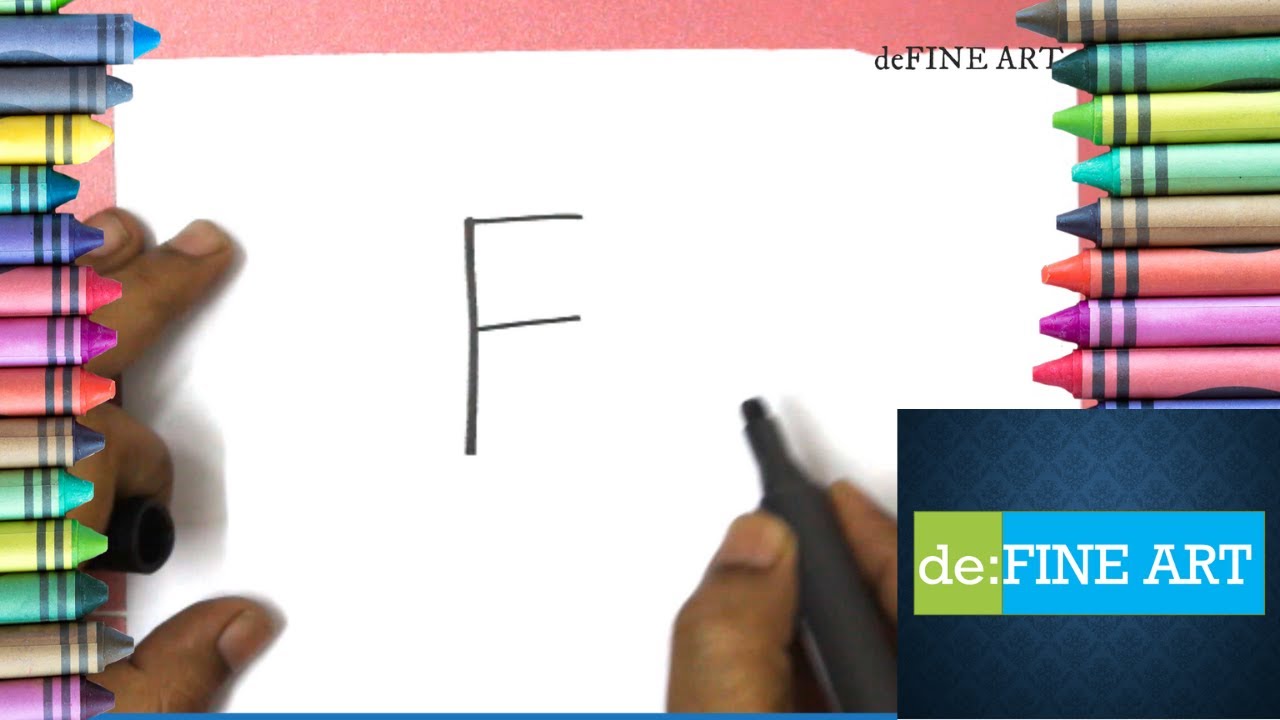 #42 - How to Draw Fish Cartoons from Letter F [Easy Drawing from ...