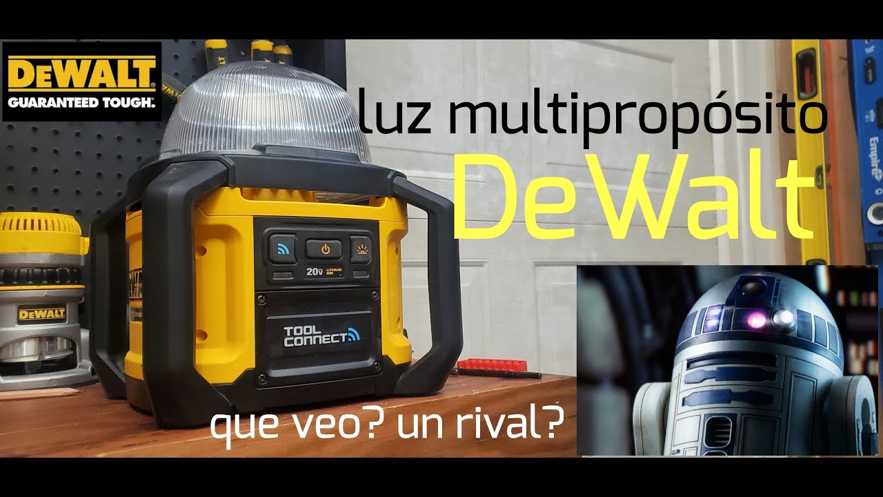 Lampara de trabajo / luz multipropósito DeWalt DCL074 inalámbrica 20v ...
