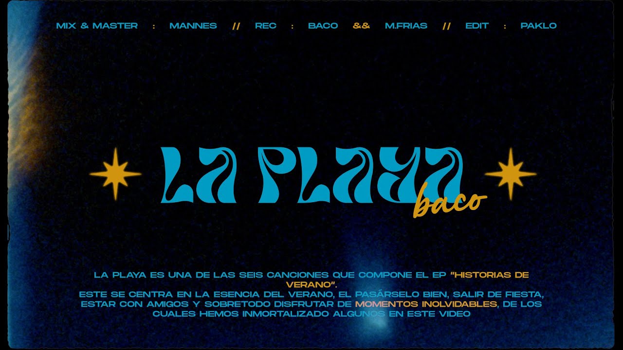 BACO - LA PLAYA - YouTube