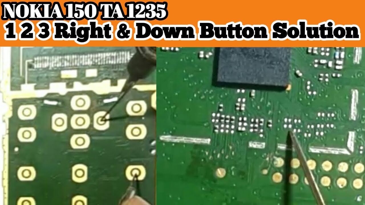 Nokia 150 TA 1235 1 2 3 Right And Down Button Not Work Solution | Nokia ...