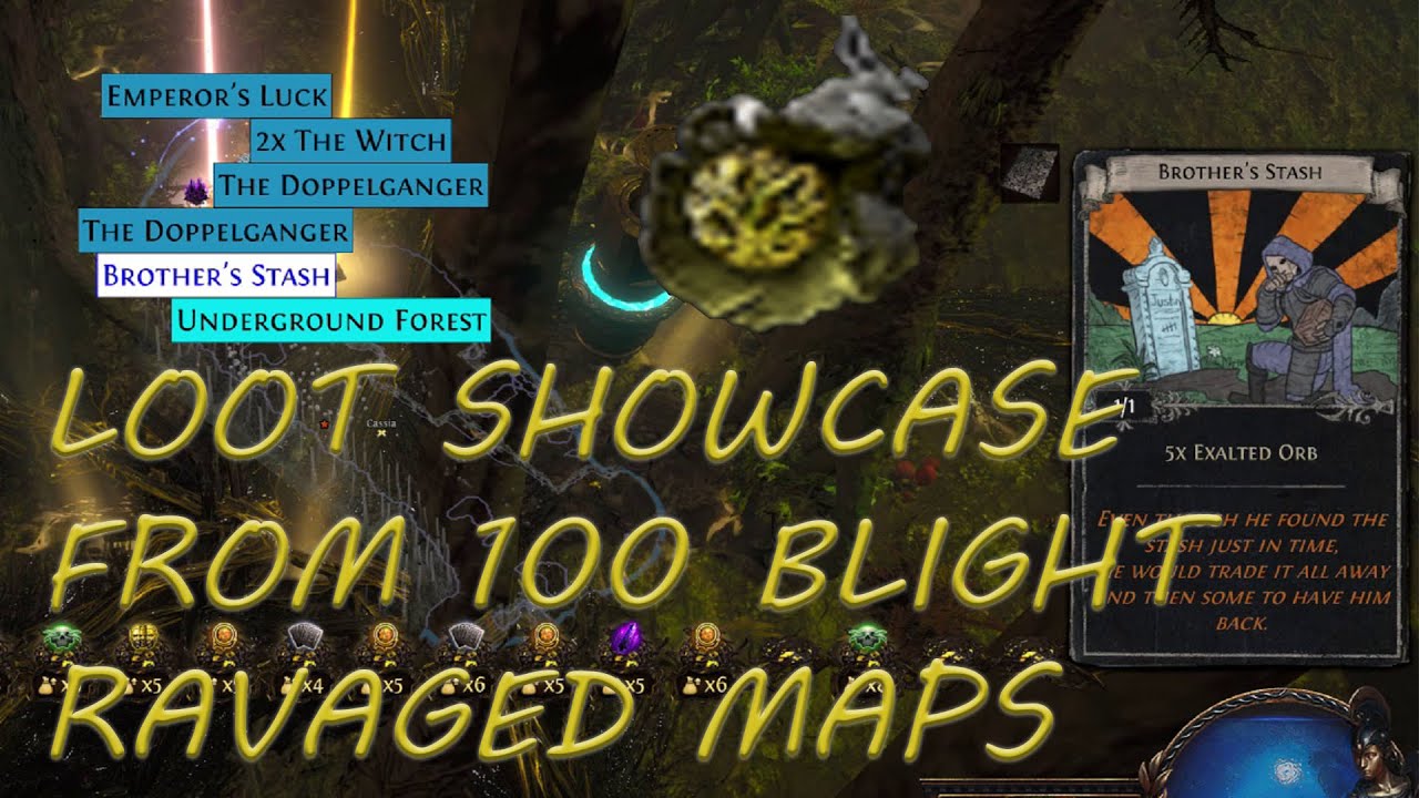 Loot Showcase from 100 Blight Ravaged Maps - YouTube