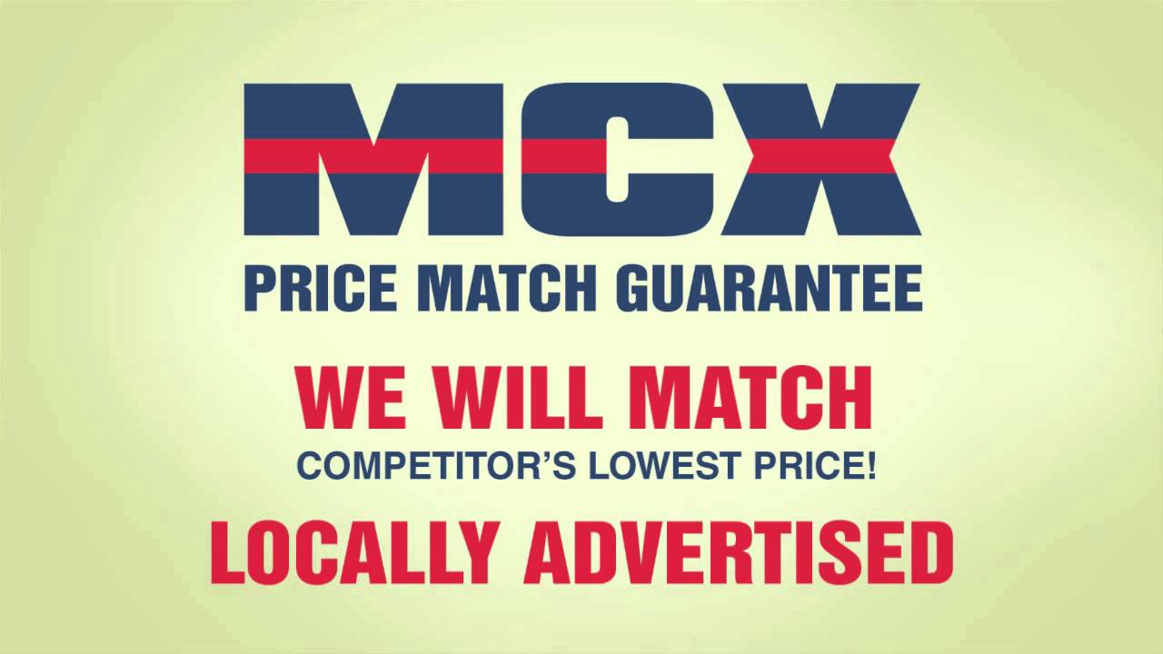 MCX Price Match Guarantee - YouTube