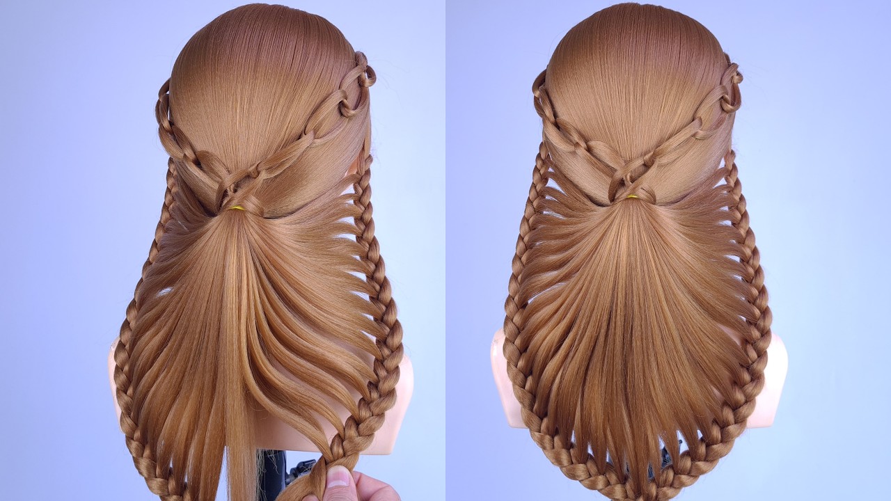 Easy Braided Half Up Hairstyle Tutorial | Beautiful Hair for Wedding ...