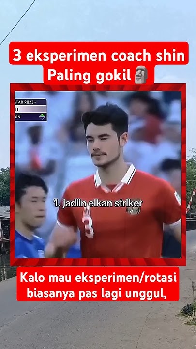 Paling enak pas posisi unggul baru experiment #shintaeyong #timnasindonesia #timnas #timnasday # ...