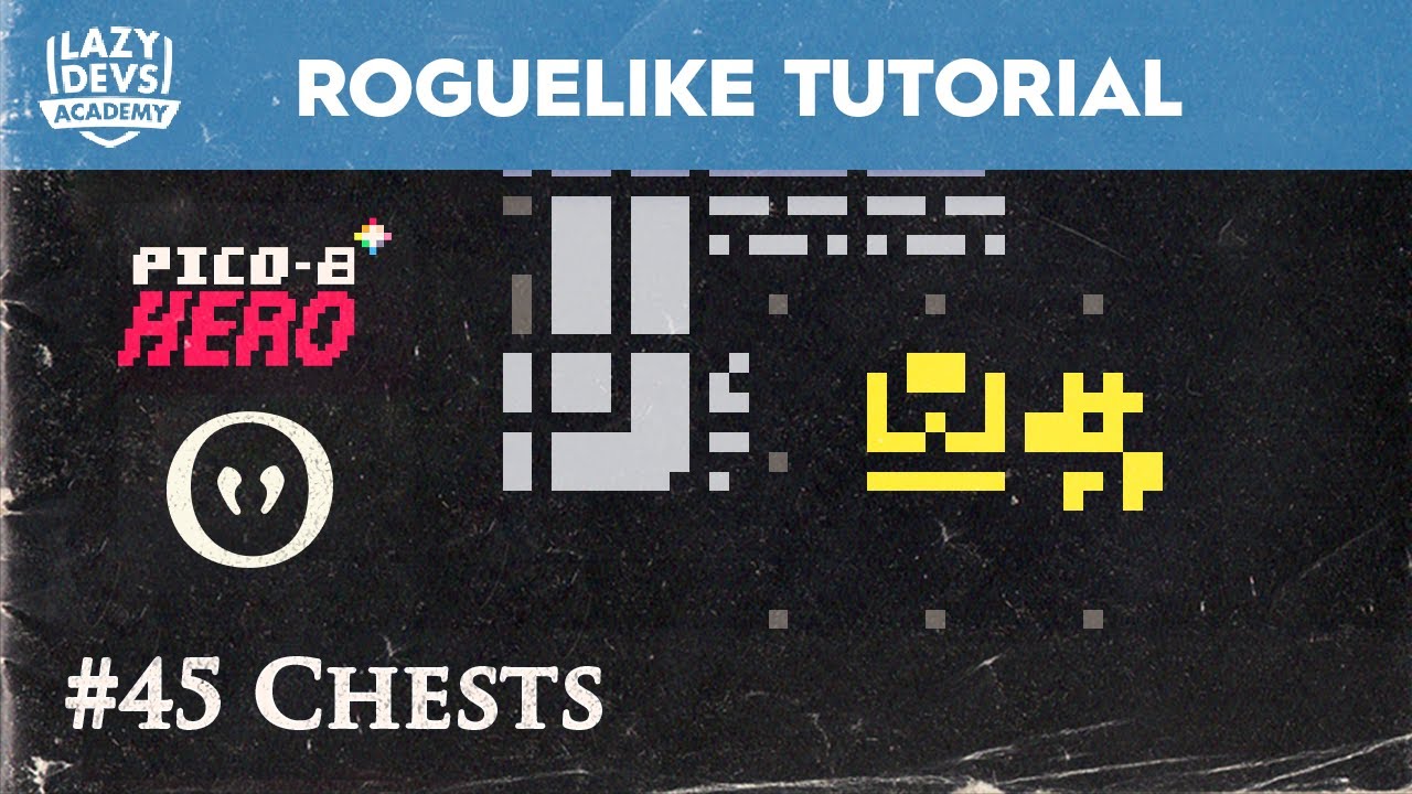 Making a Roguelike #45 - Chests - Pico-8 Hero - YouTube