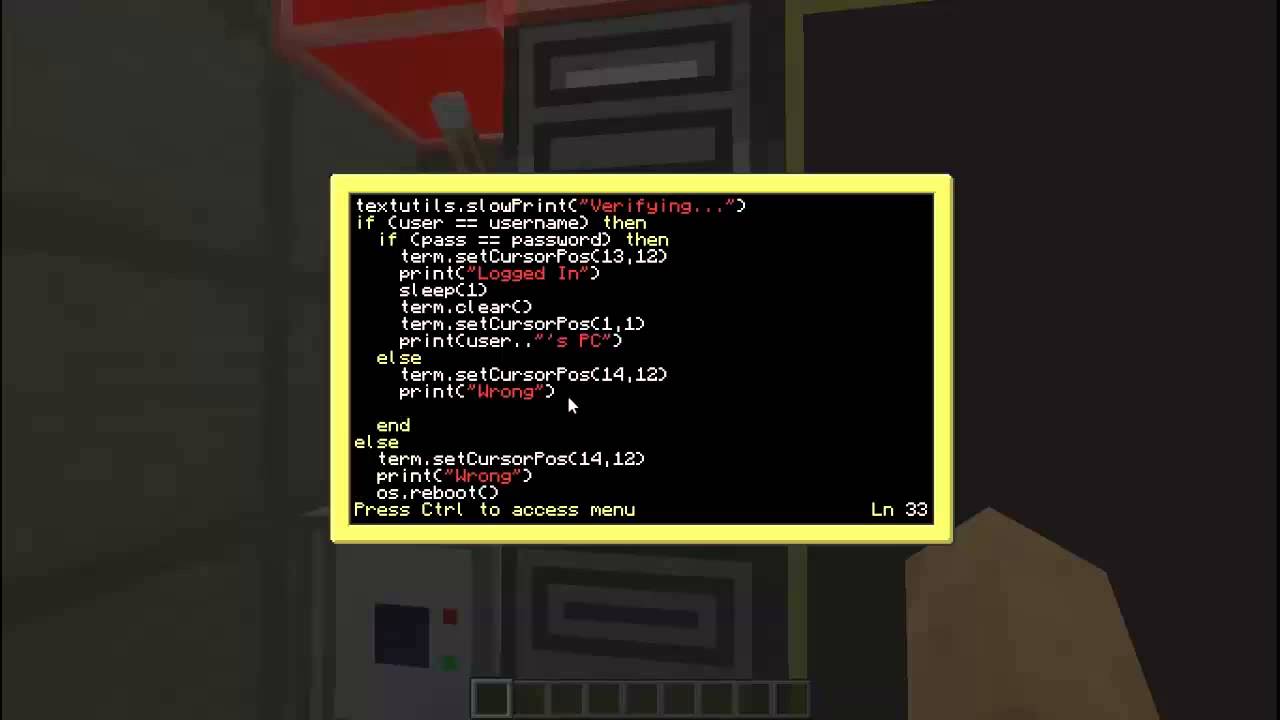 Computercraft Ep 4 System Login Tutorial Youtube