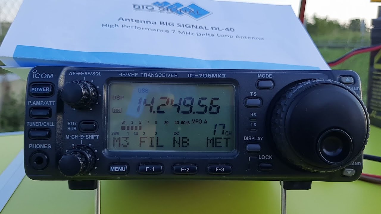 BIG SIGNAL DL 40 delta loop 7Mhz antenna (YU2SRB) - YouTube