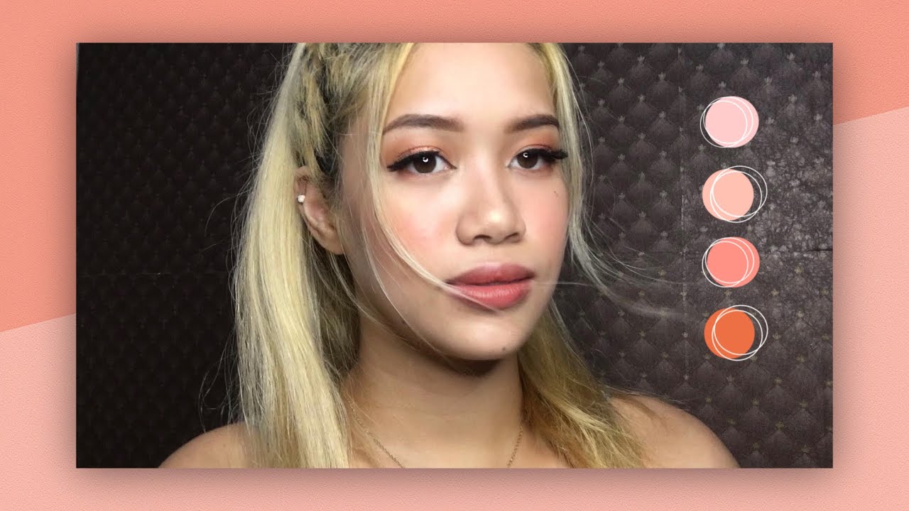 Peach Makeup Look🍑 - YouTube