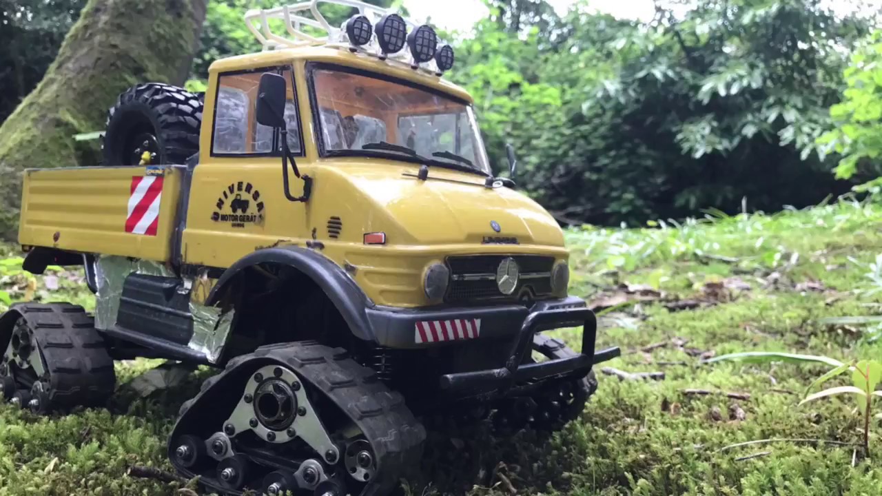 Testing my tracks out on a tamiya cc01 chassis - YouTube