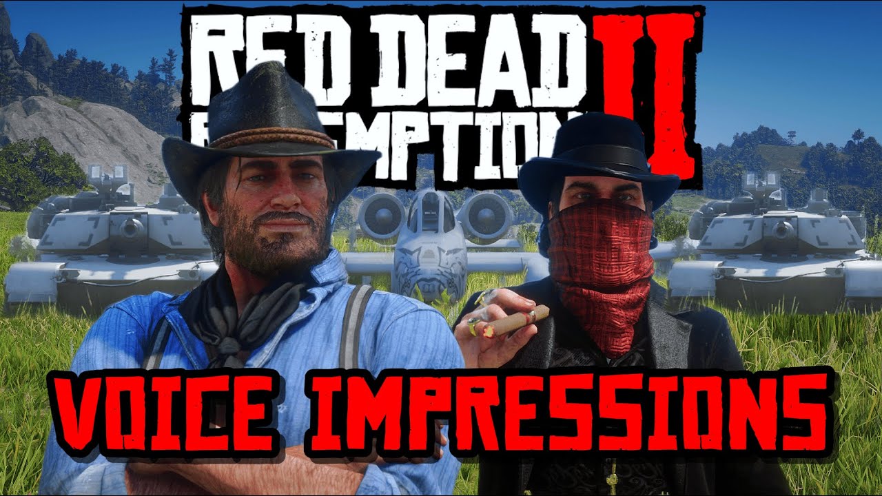CARS, PLANES AND VOICE IMPRESSIONS IN RDR2!? - YouTube