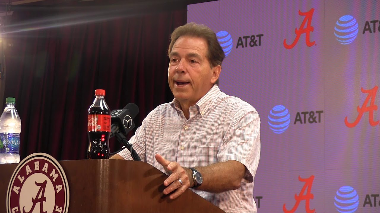 Nick Saban Bama Media Day Aug 3 2019 - YouTube