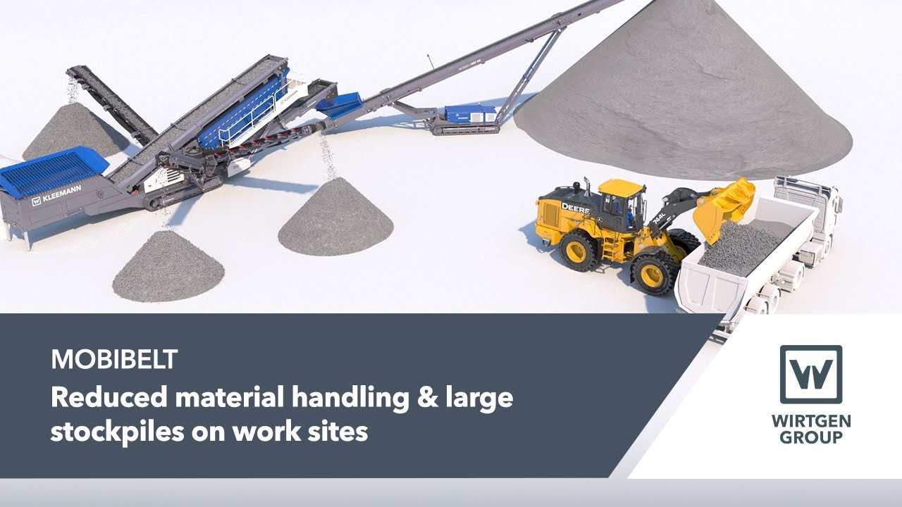 Efficient Work Site Logistics: MOBIBELT Mobile Stackers in Action - YouTube