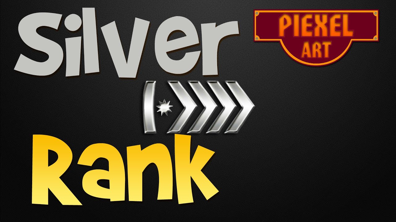 Minecraft Pixel Art - Silver Rank - YouTube