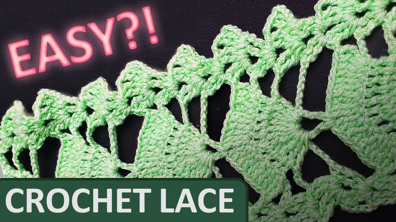 EASY ⁉ Crochet Lace tutorial. How To Crochet Easy way. - YouTube
