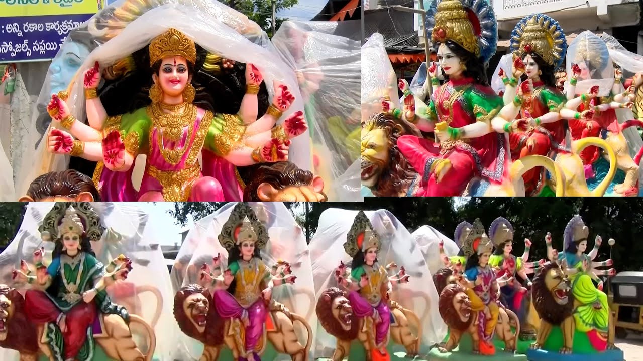Durga Devi aagman 2024 | Durga Mata idol #navratri2024 | Mana Gopuram ...