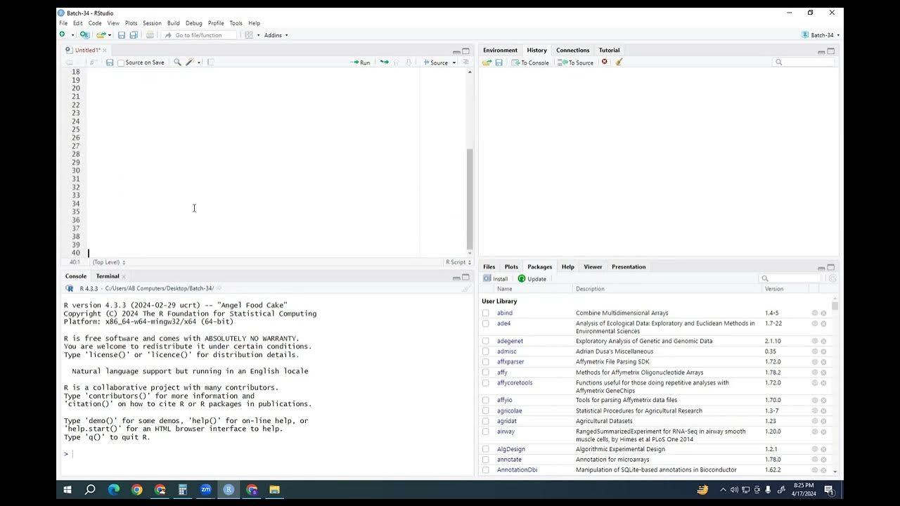 34 Batch : How to Import excel file in R ? What are packages ? - YouTube
