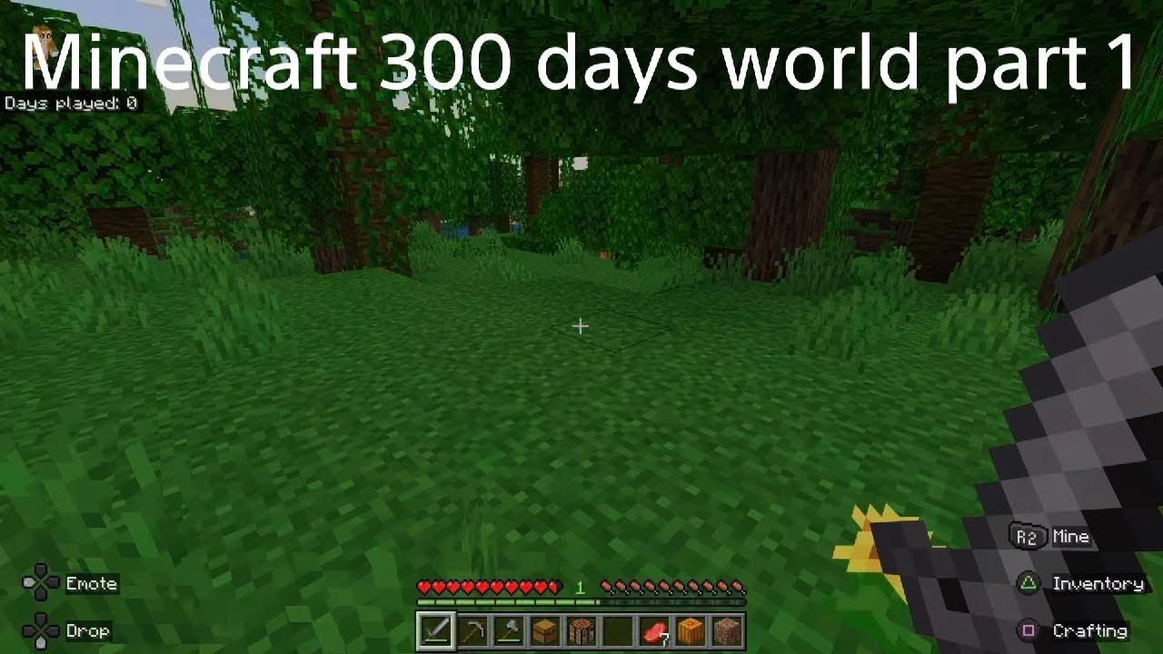 Minecraft 300 days world part 1 - YouTube