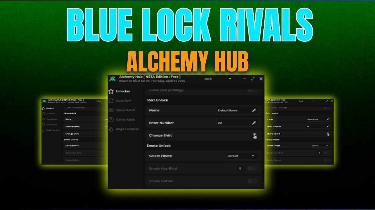 Blue Lock Rivals Script by Alchemy Hub | High Jump, Walk Speed & Hitbox ...
