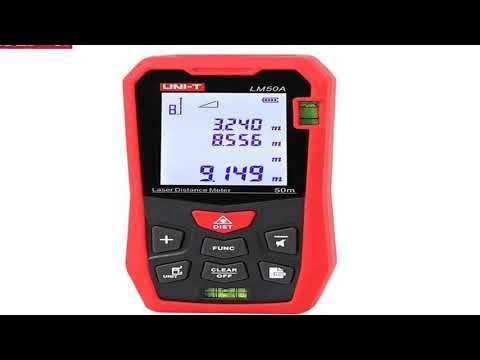 UNI-T Laser Rangefinder LM50A LM70A LM100A LM120A Digital Distance Meter Electro - YouTube