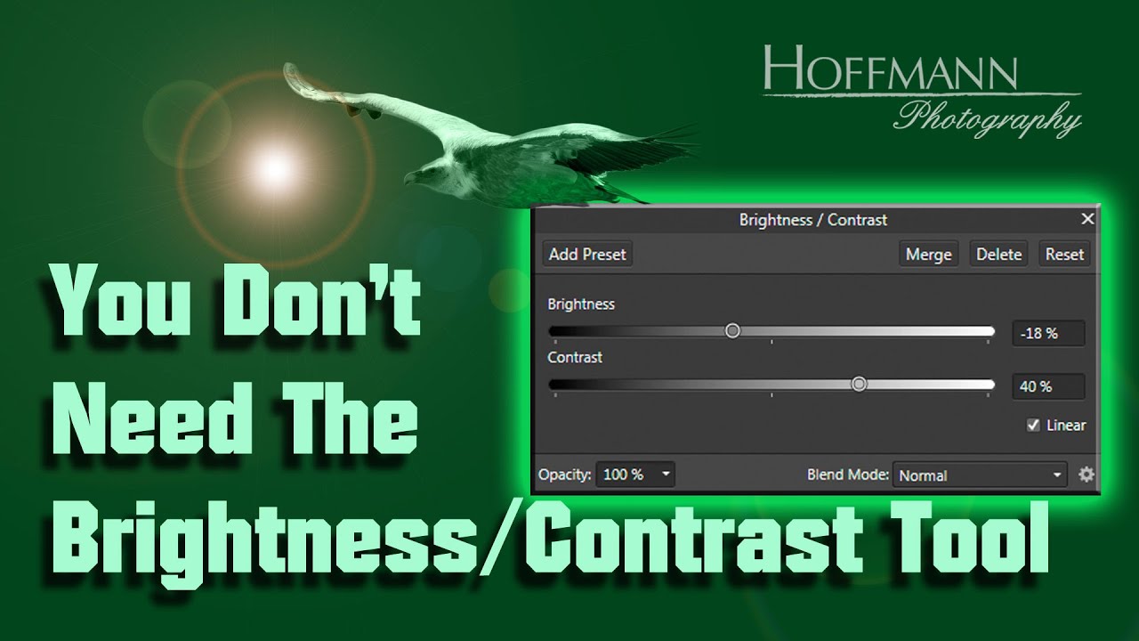 You Don't Need The Brightness/Contrast Tool - YouTube