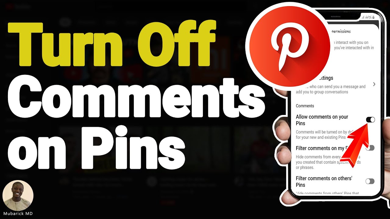 How to Disable Comments on Your Pinterest Pins - Full Guide - YouTube