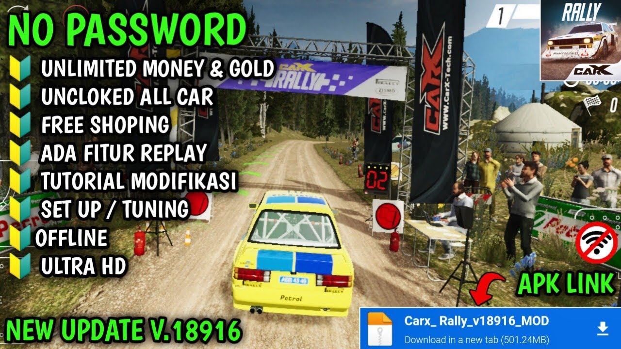 Carx Rally MOD apk new update v18916 unlimited money + cara tuning/set ...