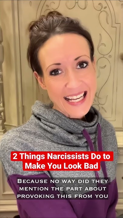 2 Things Narcissists Do To Make You Look Bad #narcissist - YouTube