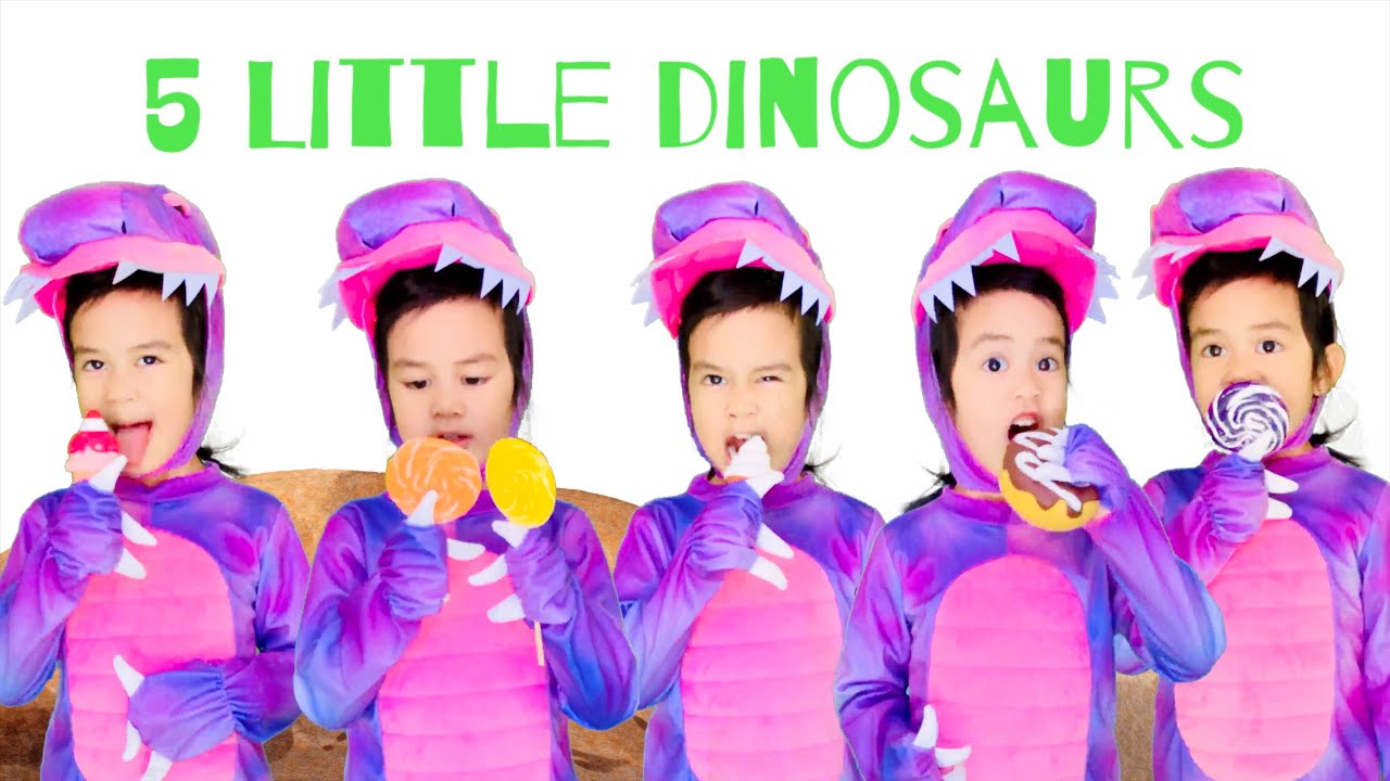 5 Jumping Dinosaurs | Kids’ Song | Sia and Elias - YouTube