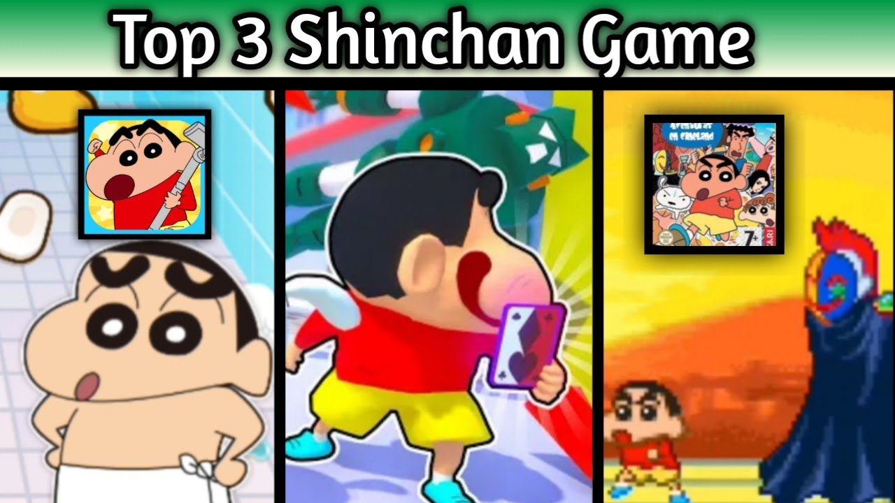 Top 3 Shinchan Games On Android - YouTube