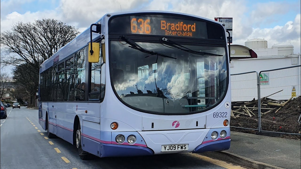 🧶🧶*Fast* First Bradford 69322 YJ09 FWS Volvo B7RLE - YouTube