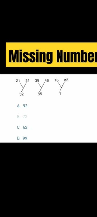 Missing Number Reasoning Questions #numbersequence #missingnumbertricks #logicalthinking - YouTube