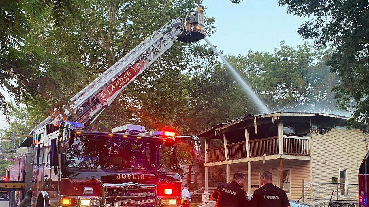 9th and sergeant joplin mo Structure fire. 6-6-2023 - YouTube