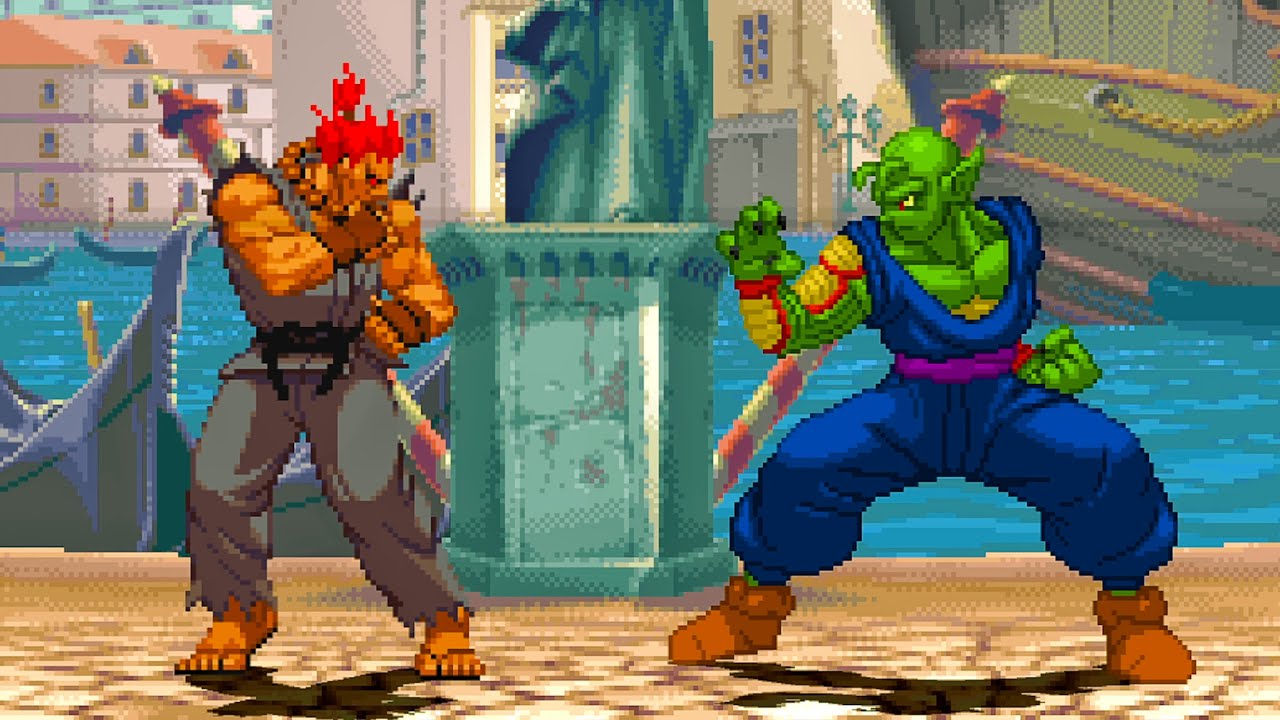 Akuma Vs Piccolo - Martial arts and Energy beams - YouTube