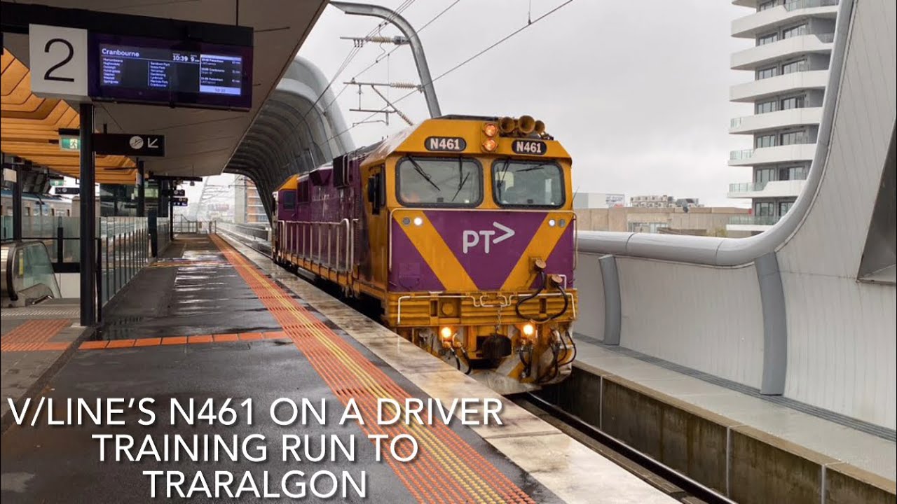 V/Line’s N461 On A Driver Training Run To Traralgon - YouTube