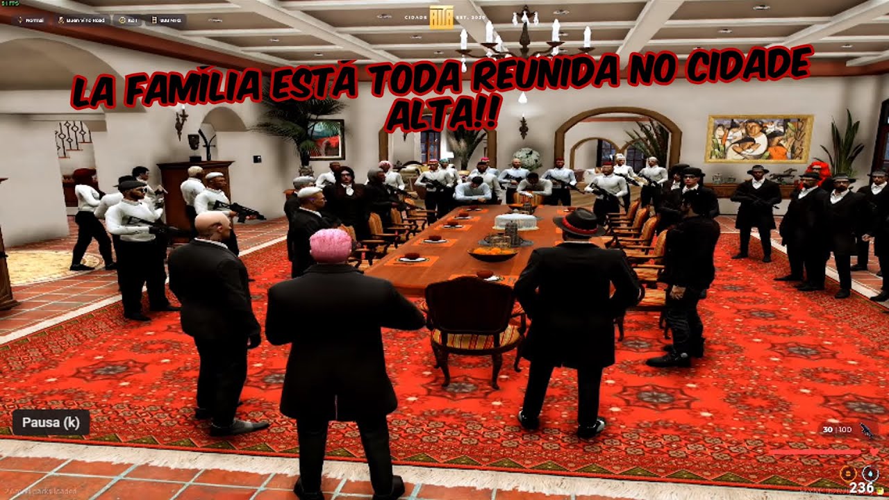 ESTÃO TODOS REUNIDOS AGORA LA FAMILIA TA NO CIDADE ALTA - GTA RP CDA ...