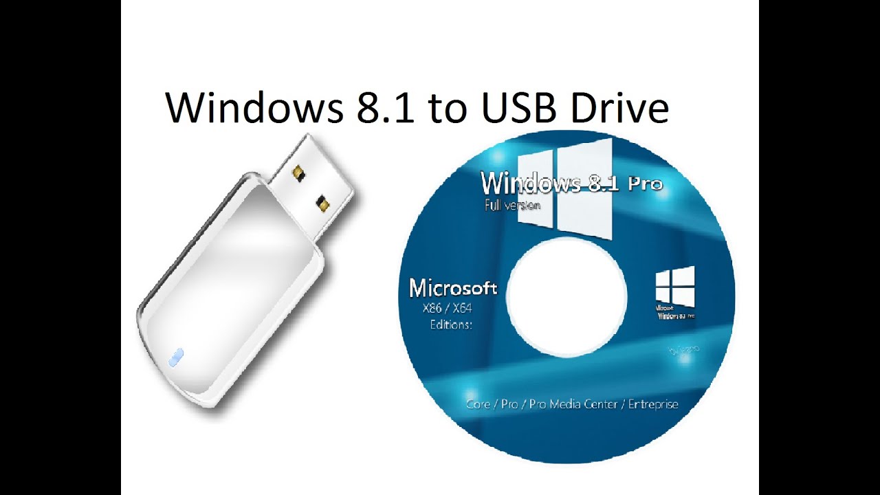 Installing Windows 8.1 from USB drive - YouTube